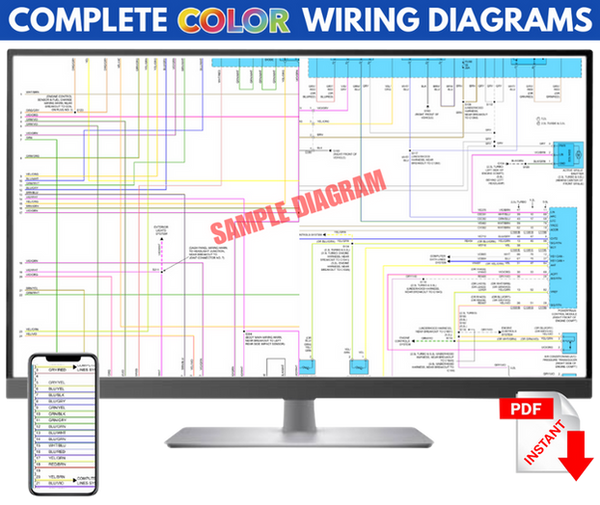 1994 chevrolet K1500 Cheyenne Complete electrical schematic Color Wiri ...